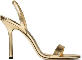 Jimmy Choo London Jenn 100 Sandales - Femme - Chaussures - Jaune - Taille: 40 EU