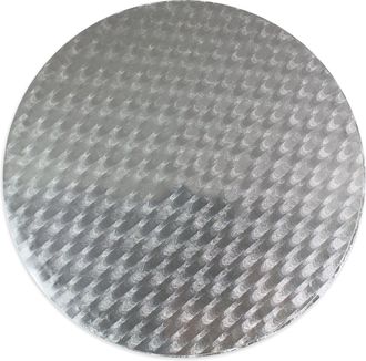 PME CBR851 18 Inch Round Circle Cake Baking Drum Presentation Board Base 12mm Thick, Silver