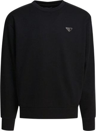 Prada Technischer Baumwoll-Sweatshirt - - Sweatshirts & Hoodies - Herren - Schwarzk - XL