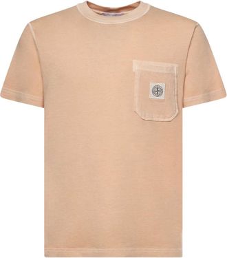 Stone Island Homme, Tops, Rose, Taille: XL T-Chemises