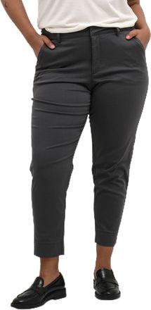 Kaffe Curve Casual Hose KCleana Damen Hose Slim Fit Gro&szlig;e Gr&ouml;&szlig;en Casual Chino Stoffhose 52, Dark Shadow 52