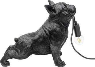 Kare Design Design Tischlampe Toto Schwarz, Hund, 35cm Höhe, Kunstharz, Tierdesign, Moderne Tischleuchte, Schlafzimmer, Wohnzimmer, keine Leuchtmittel inklusive, 