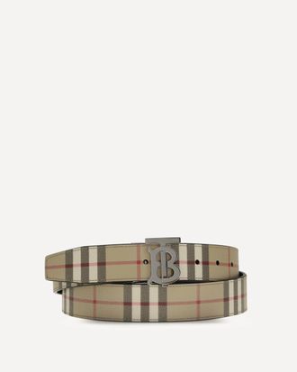 Burberry TB reversible Check Belt Male 95