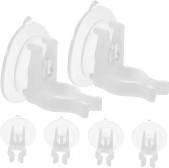 BESPORTBLE 6 St&uuml;ck Transparente PVC Fensterkerzenhalter Klemmen mit Saugnapf f&uuml;r LED Stabkerzen Flammenlose Elektrische Kerzen Weihnachtsdeko