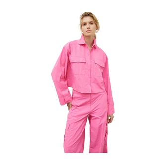 2nd Day Idette Essential Texture Shirt - - Blouses & Shirts - Damen - Rosa - M