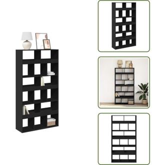 vidaXL Vidaxl - B&uuml;cherregal Schwarz 100x33x187,5 cm Holzwerkstoff - B&uuml;cherregal - B&uuml;cherregale - B&uuml;cherschrank - Regal