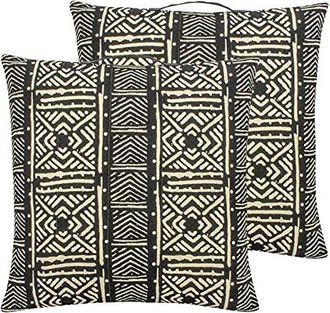 furn. Kericho Twin Pack Polyester gefüllte Kissen, Baumwolle, Einfarbig, 55 x 55cm, 2