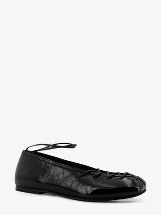 Alohas Womens Bumi Patent Leather Ballerinas Black Ballerina Shoes