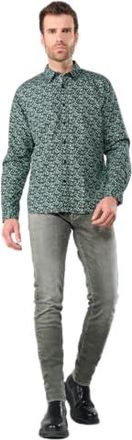 Le Temps Des Cerises Chemise Evans Noire &agrave; Motif Feuilles