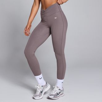MyProtein MP Damen Tempo Leggings mit geraffter Vorderseite - Mokka - XXL