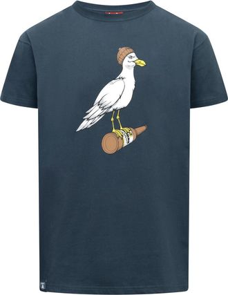 Derbe Sturmmöwe Baumwoll T-Shirt, Größe:M, Farbe:Navy