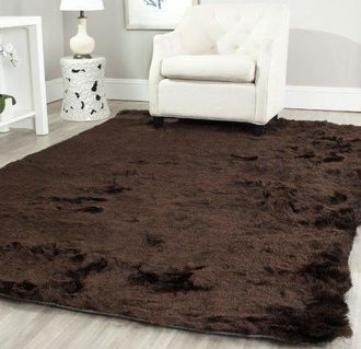 Safavieh Winnie Tapis Polyester Pile Chocolate 121 X 182 cm