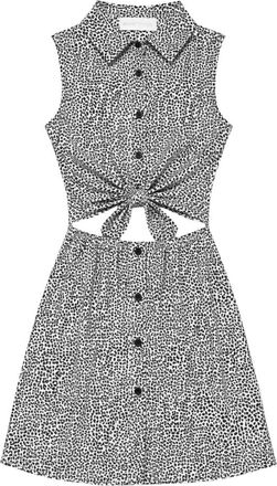 Patrizia Pepe Femme, Robes, Multicolore, Taille: 40 FR Knot-Front Flared Dress