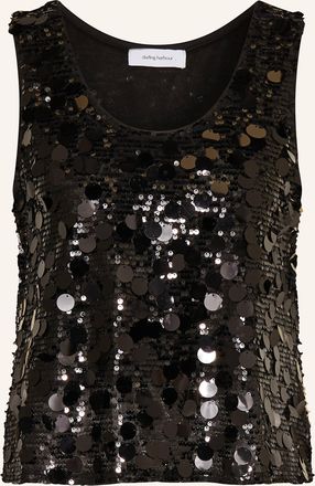Darling Harbour Darling Harbour Top Mit Pailletten schwarz