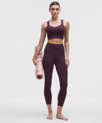 lululemon Align Crop Leggings mit hohem Bund f&uuml;r Frauen - 58 cm - Gr&ouml;&szlig;e 16 in Black Plum