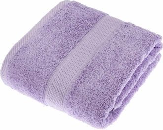 Homescapes Flauschiges Premium Frottee Duschtuch ca. 70 x 130 cm aus 100% Reiner Baumwolle, Flieder