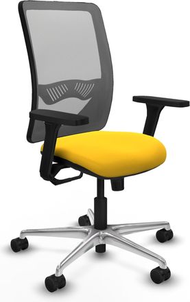 Piqueras y Crespo Gepolsterter Schreibtischstuhl Zulema mit 3D-Armlehnen, h&ouml;henverstellbare Lendenwirbelst&uuml;tze, ausgestattet mit Sincro 3 Positionen und Schneideschaum,