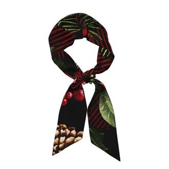 Generic &Eacute;charpe en satin de soie avec motif de pomme de pin pour femme - Pour le sport, le yoga, le visage