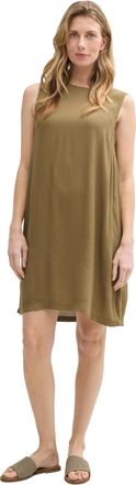Tom Tailor Damen 1046462 Kleid, 15664 - Nutria Olive, 38 EU
