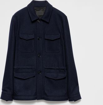 Prada Safarijacke aus Wolle und Kaschmir