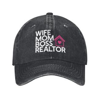 Generic &Eacute;pouse, M&egrave;re, Chef dentreprise, Agent Immobilier Femme Homme Casquettes Snapback Respirant Casquette De Baseball sans D&eacute;formation Hip-Hop Cap pour Ran