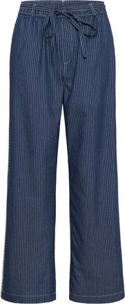 Cream Femme, Combinaisons et Ensembles, Bleu, Taille: 42 FR Salopette en jean &agrave; rayures Rossland