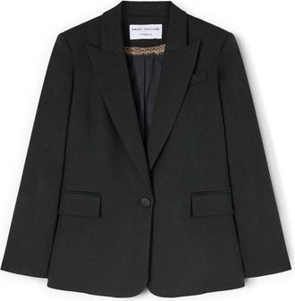 Motivi Femme, Vestes, Noir, Taille: 40 FR Blazer Structuré Mix Lurex Couture Élégante
