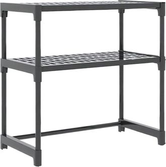 Generico f&uuml;r die K&uuml;chenarbeitsplatte, multifunktionaler Organizer mit Regalen f&uuml;r Utensilien, Geschirr, T&ouml;pfe, Pfannen und Gew&uuml;rzflaschen