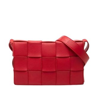 Bottega Veneta Sac bandouli&egrave;re Cassette Pre-owned - Femme - Pre-owned - Rouge - Taille: ONE Size