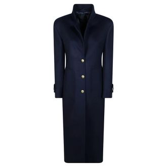 Pinko Pinko - Verici Cappotto Panno Velour - Femme - Manteaux - Bleu - Taille: 38 FR