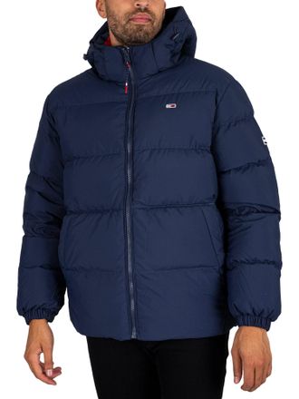 Tommy Jeans Herren Daunenjacke TJM Essential Winter, Blau (Twilight Navy), S