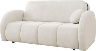 Mirjan24 Sofa Viva Comfy IV mit Schlaffunktion, DREI Sitzer Schlafsofa mit Bettkasten, Polstersofa, Bettsofa/Couch, Sofagarnitur (Velo 621)