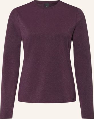Marc Cain Longsleeve Mit Glitzergarn rot