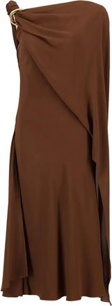 Gucci Midikleid aus Seide - Braun