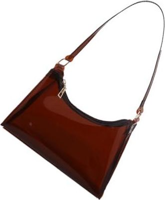 IFUNDOM Sac Bandouli&egrave;re Femme Transparent PVC R&eacute;sistant Sac Rangement Pratique de Shopping Chic