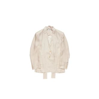 Acne Studios Femme, Vestes, Beige, Taille: 36 FR Veste &agrave; carreaux crois&eacute;e