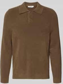 Marc O'Polo Denim Regular Fit Strickpullover mit Polokragen