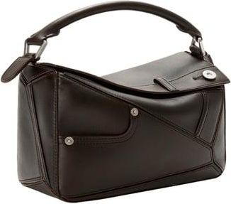 Loewe Petit sac Puzzle Panta en cuir de veau brillant