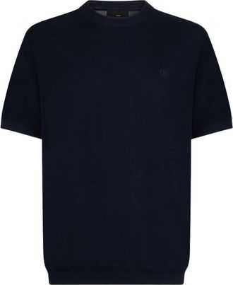 Liu Jo Homme, Tops, Bleu, Taille: XL Maglia Shortcrepe