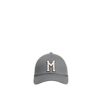 Moncler Moncler Cotton Gabardine Baseball Cap, Men, Gray, Size: One Size