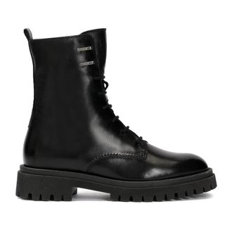 Kazar Minimalistische Lederstiefel im Milit&auml;rstil - - Shoes - Damen - Schwarzk - 41 EU