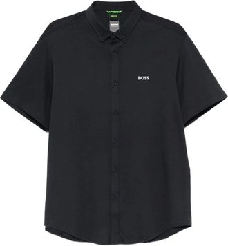 HUGO BOSS Homme, Chemises, Bleu, Taille: XL Short Sleeve Shirt