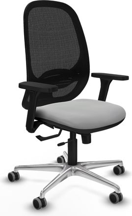 Piqueras y Crespo B&uuml;rostuhl aus Kunstleder mit 3D-Armlehnen, h&ouml;henverstellbare Lendenwirbelst&uuml;tze, ausgestattet mit Syncro/Traslack und Schneideschaum, mit Rollen von 6