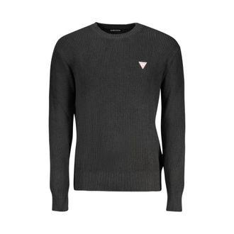 Guess Homme, Pulls, Noir, Taille: L Pull en Coton Noir