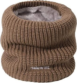 Generic &Eacute;charpe dhiver chaude en tricot pour femmes et hommes 2026, kaki, Taille unique