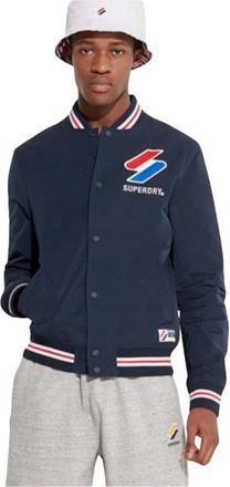 Superdry Homme, Vestes, Bleu, Taille: S Veste Teddy en Nylon