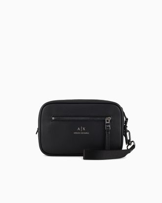 A|X Armani Exchange Herren Eco-leather Travel Case Bag Reisetasche, Schwarz, Einheitsgr&ouml;&szlig;e