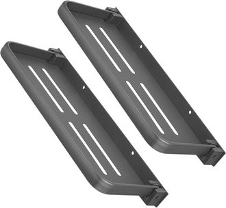 NUOBESTY 2 St&uuml;ck Pack Faltbares Wandregal aus Metall 30cm Badezimmer Aufbewahrungsregal ohne Bohren Klappbares Wandklappregal f&uuml;r K&uuml;che und Waschk&uuml;che