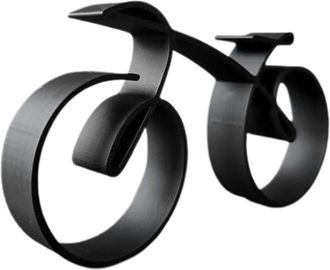 Generic Minimalistische Fahrradskulptur, Fahrrad-Skulptur, Fahrraddekoration im Stil | Fahrradskulptur mit Metallrahmen aus Acryl f&uuml;r Heimdekoration, Kunst