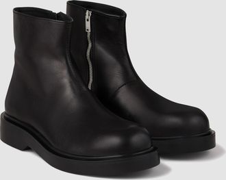 Sandro Bottines en cuir zippées